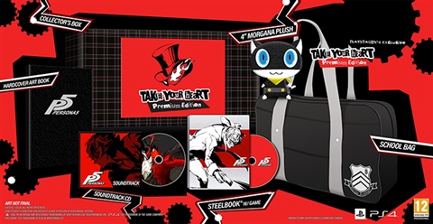 Persona 5 Take Your Heart Edition W Bag Plush Book CD Steelbook